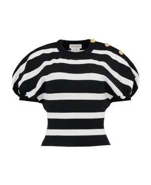 Alexander McQueen Striped Wool Sweater