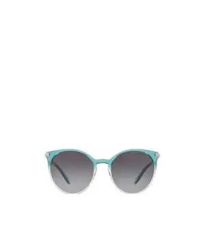 TIFFANY  CO. Tiffany & Co. Oval Sunglasses With Logo Detail - Gray
