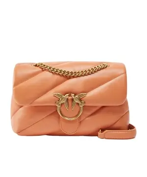 Pinko Love Classic Puff Maxi Quilted Shoulder Bag - Brown