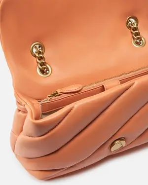 Pinko Love Classic Puff Maxi Quilted Shoulder Bag - Brown