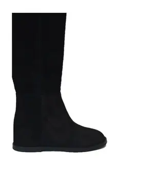 Casadei Logo Knee-high Flat Boots