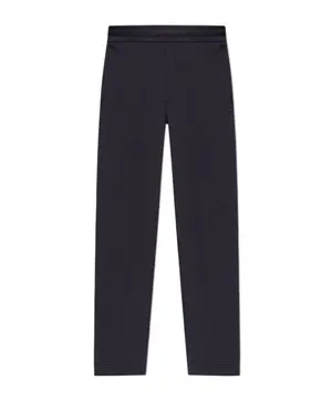 Moncler Logo Patch Straight Leg Pants - Navy