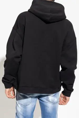 Dsquared2 Palm-tree Printed Drawstring Hoodie