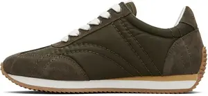 TOTEME Low-top Lace-up Sneakers - Dark Olive