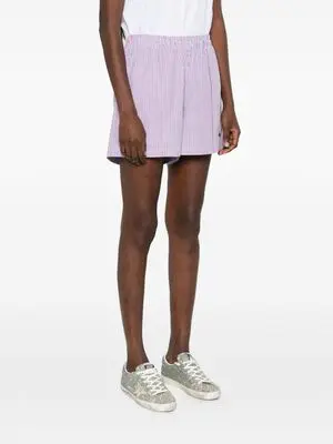 AUTRY Striped Cotton Shorts - Multicolor