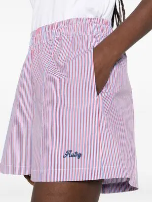 AUTRY Striped Cotton Shorts - Multicolor