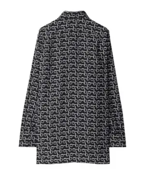 Burberry B Jacquard Long Sleeved Shirt - Black