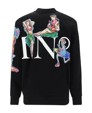 Philipp Plein Graphic Printed Crewneck Sweatshirt - Black
