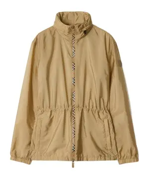 Burberry Burberry Checker-Tape Parka Flax