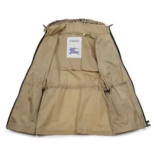 Burberry Checker-tape Parka - Flax