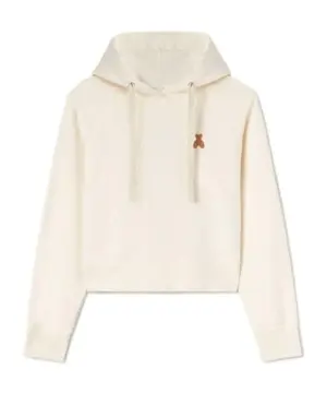 Palm Angels Teddy Bear Embroidered Drawstring Hoodie