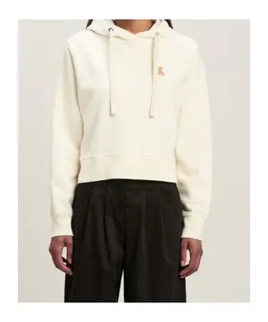 Palm Angels Teddy Bear Embroidered Drawstring Hoodie
