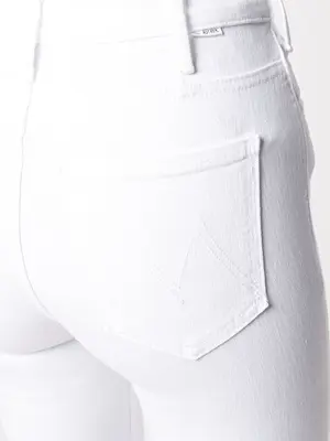 MOTHER Raw-hem Straight-leg Jeans - No