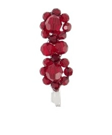 Simone Rocha Embellished Hairclip - Red