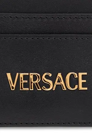 Versace Logo-lettering Card Holder