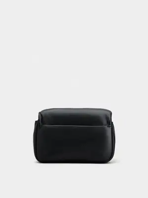 ROGER VIVIER Logo Engraved Foldover Top Shoulder Bag