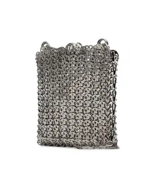 Rabanne Chain Shoulder Bag - Gray