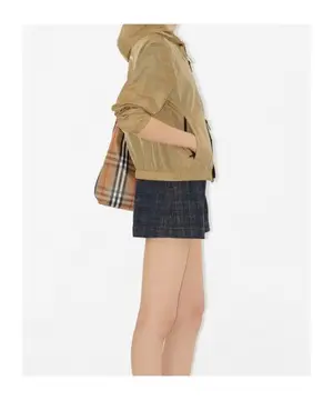 Burberry Logo Detail Hooded Zip Jacket
