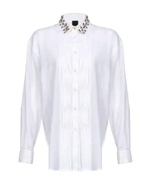 Pinko Embellished Pleat Detailed Shirt - No