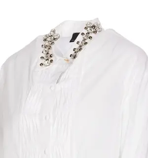 Pinko Embellished Pleat Detailed Shirt