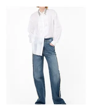Pinko Embellished Pleat Detailed Shirt