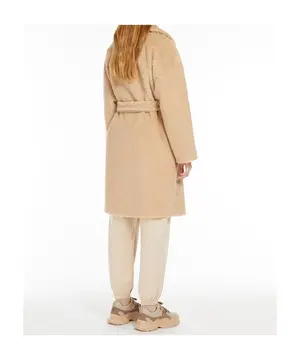 Max Mara Belted Long-sleeved Coat - Beige