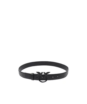 Pinko Love Birds Buckle Belt - Black