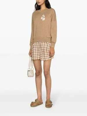 Isabel Marant Étoile Logo Intarsia Knitted Jumper - Nude