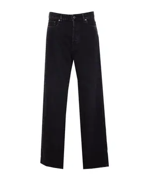 Miu Miu Straight Leg Jeans - Black