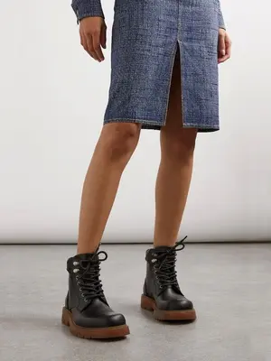 Bottega Veneta Haddock Lace-up Ankle Boots