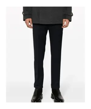 PT TORINO Slim Fit Tailored Trousers - Navy