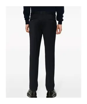 PT TORINO Slim Fit Tailored Trousers - Navy