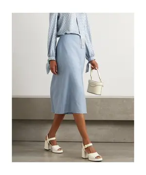 Valentino Garavani Belt Loop Skirt With Slit