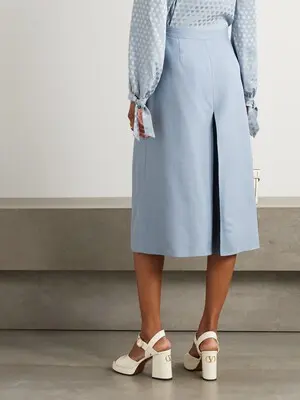 Valentino Garavani Belt Loop Skirt With Slit