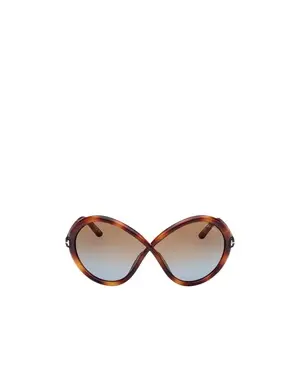 TOM FORD Oval Frame Sunglasses - Multicolor