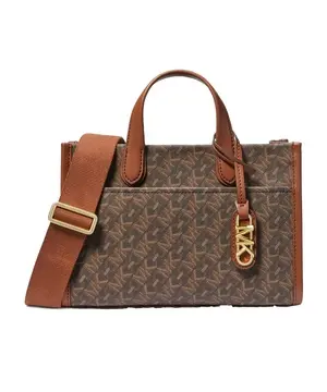 Michael Kors Gigi Small Empire Signature Logo Tote Bag - Brown