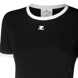 COURREGES Signature Contrast T-shirt - No