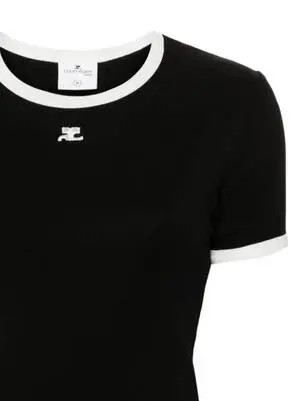 COURREGES Signature Contrast T-shirt - No