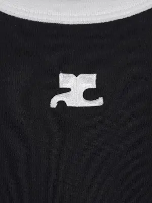 COURREGES Signature Contrast T-shirt - No