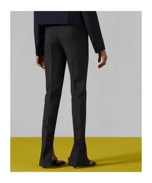 Gucci Pleated Front Trousers With Buckle Detail