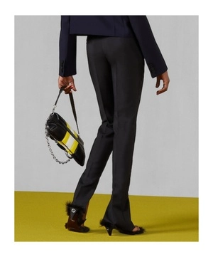 Gucci Pleated Front Trousers With Buckle Detail