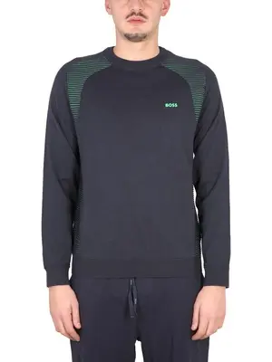 Hugo Boss Logo Detailed Regular Fit Sweatshirt