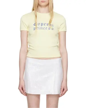 Coperni X Disney Princess Slim-fit T-shirt - Nude