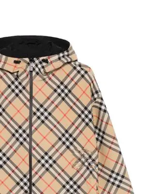 Burberry Vintage Check Reversible Zipped Hooded Jacket