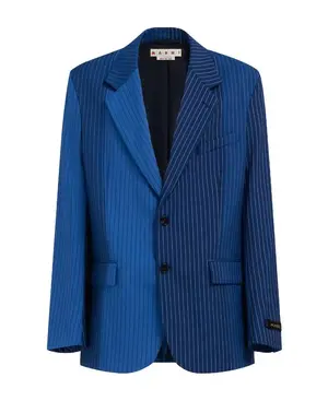 Marni Dégradé Pinstripe Wool Blazer