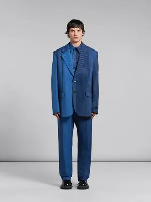 Marni Dégradé Pinstripe Wool Blazer