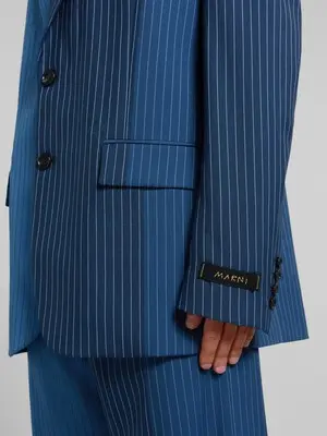 Marni Dégradé Pinstripe Wool Blazer