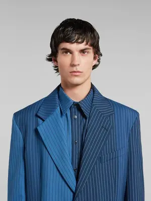 Marni Dégradé Pinstripe Wool Blazer