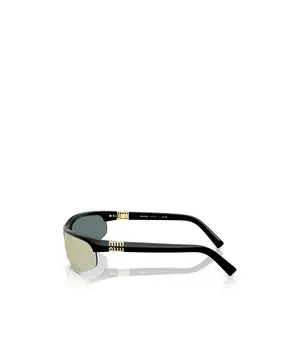 Miu Miu Wraparound Sunglasses - Black