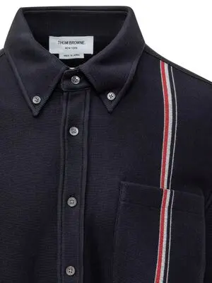 Thom Browne Buttoned Jacket - Navy Blue